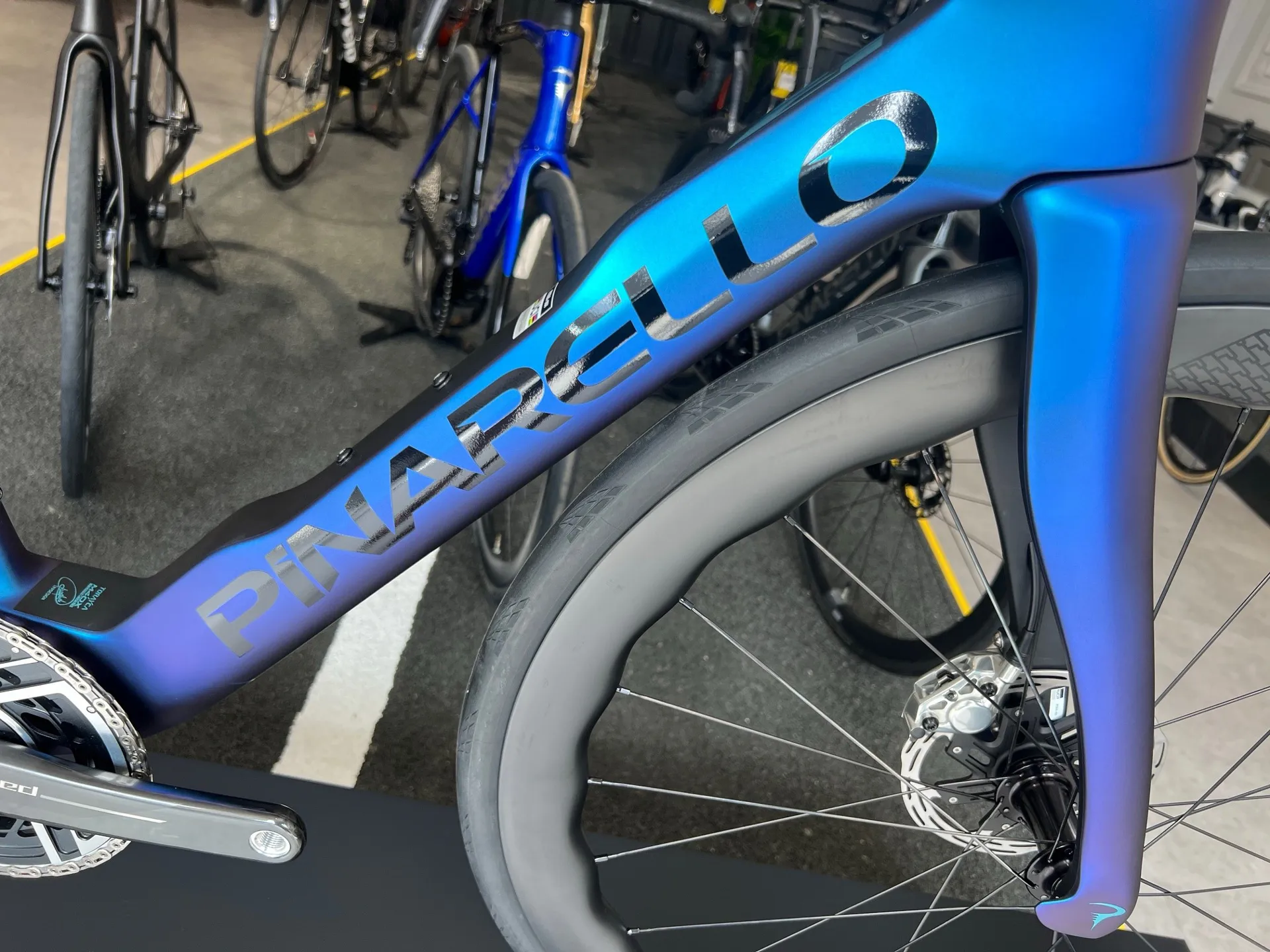 Pinarello Dogma F Disk SRAM Red AXS Luxter Blue Carbon Road Bike